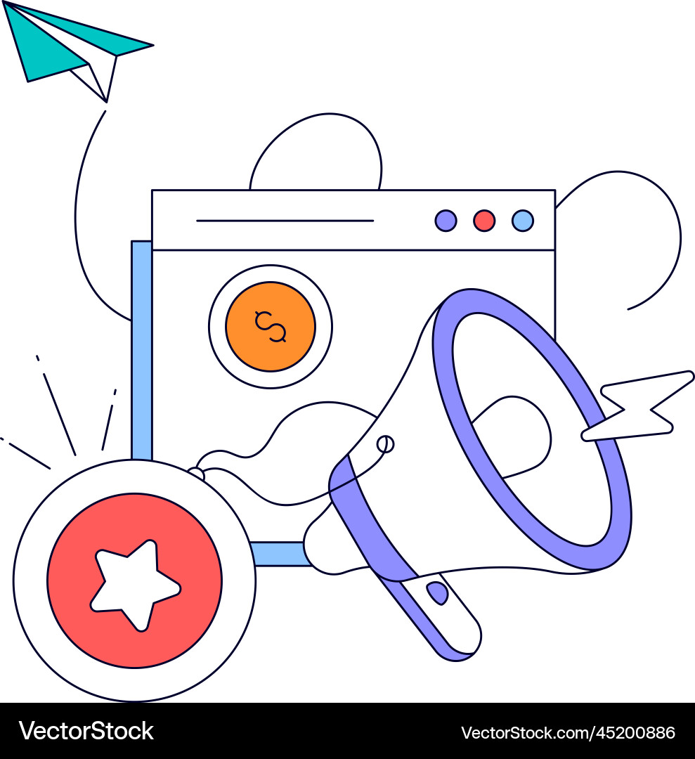 Ready to use animated design of media content Vector Image