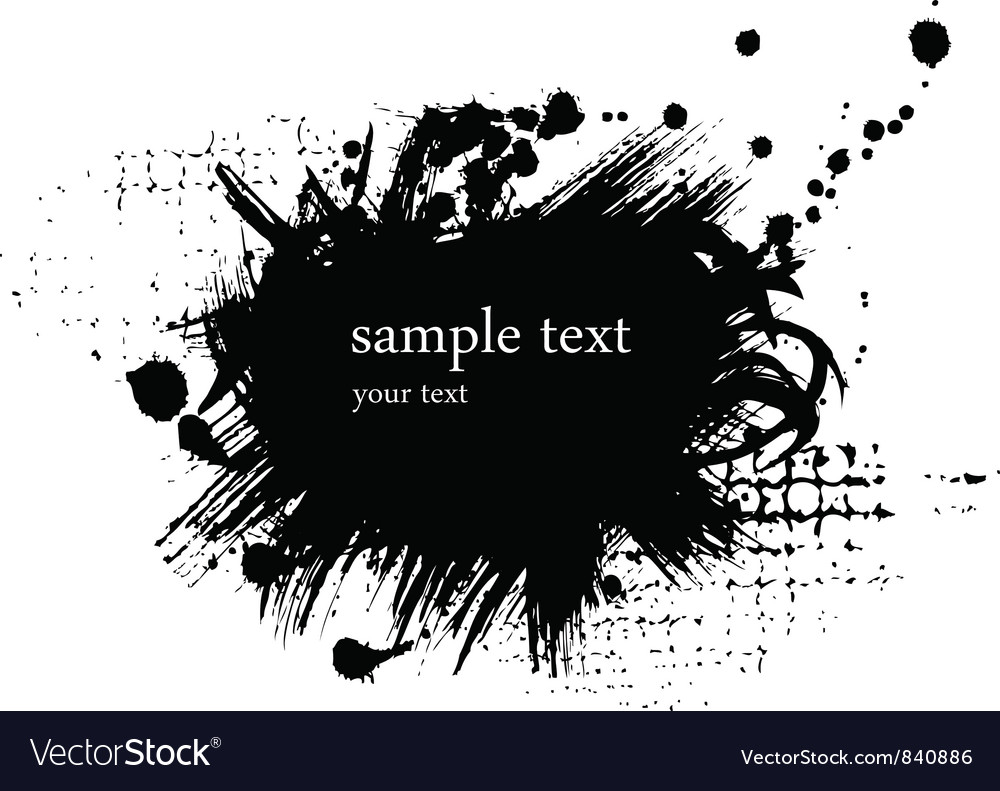 Splodge Royalty Free Vector Image - VectorStock