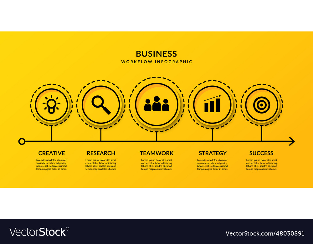 Business data visualization with multiple options Vector Image