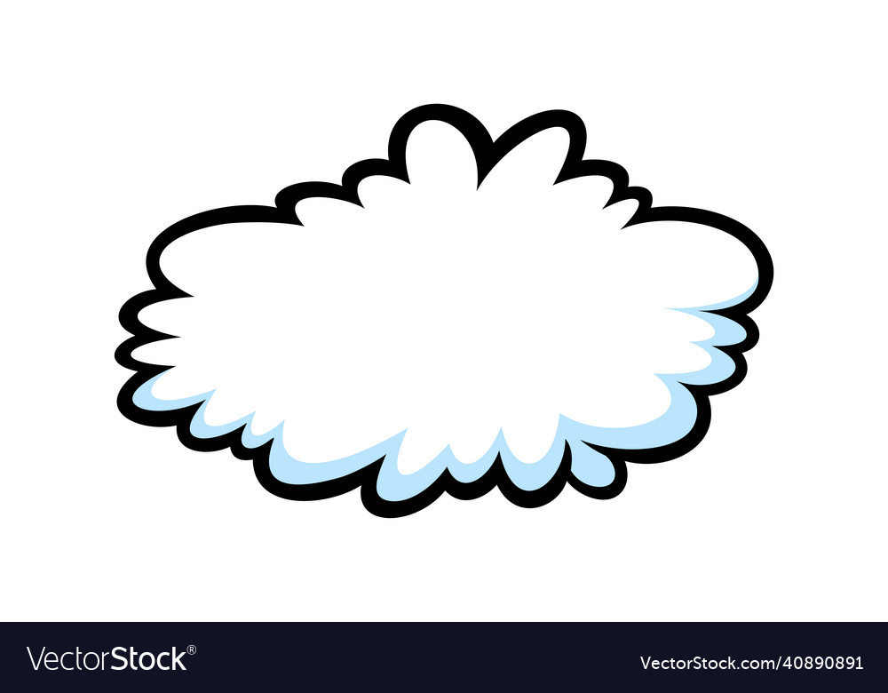 Comic thinking speech bubbles think shapes like Vector Image