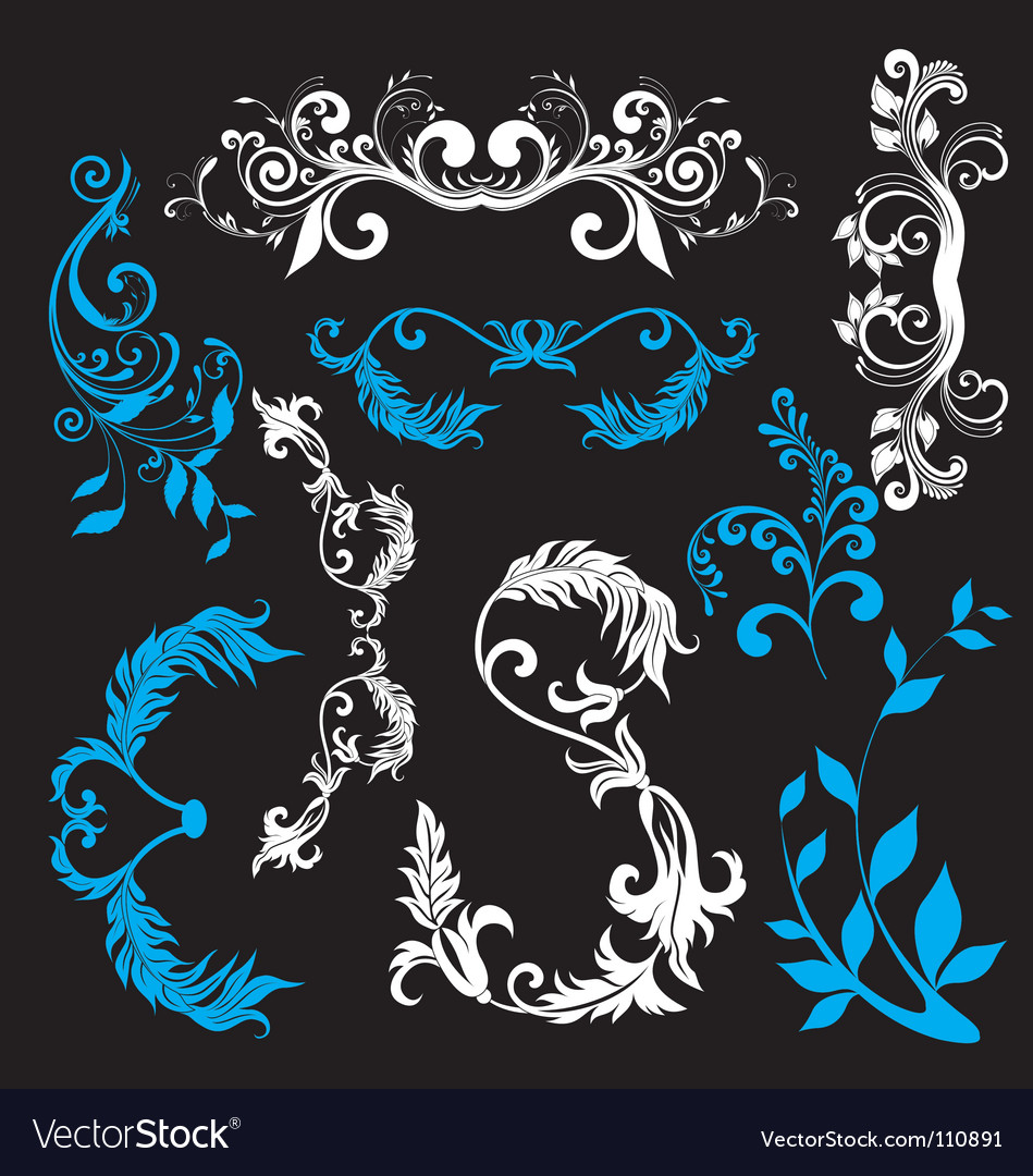 Nature elements Royalty Free Vector Image - VectorStock