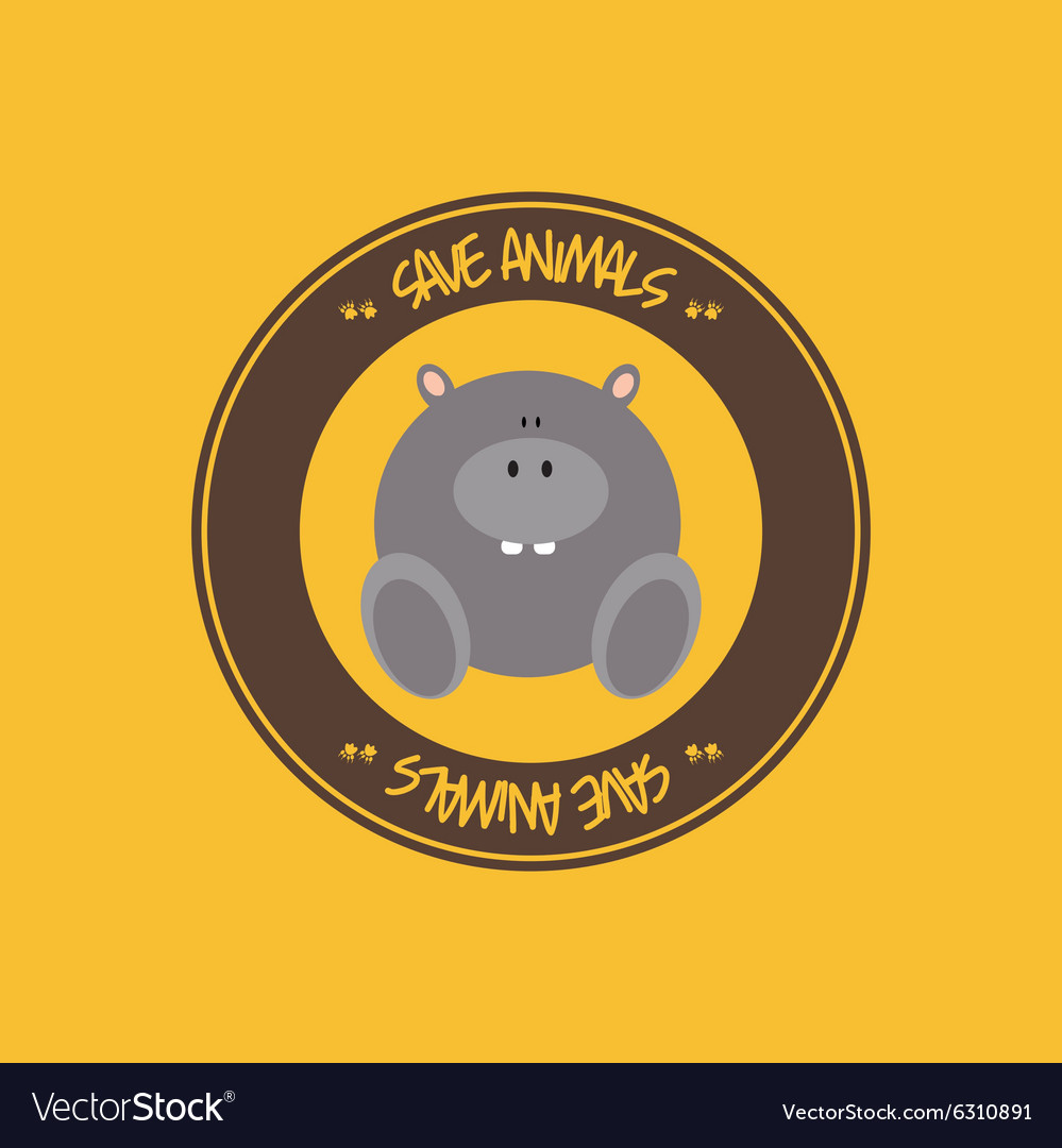Save animals Royalty Free Vector Image - VectorStock