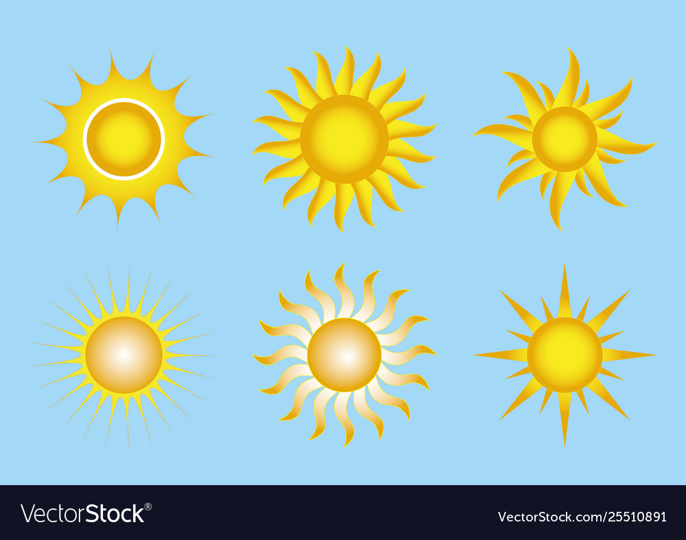 Summer sun Royalty Free Vector Image - VectorStock