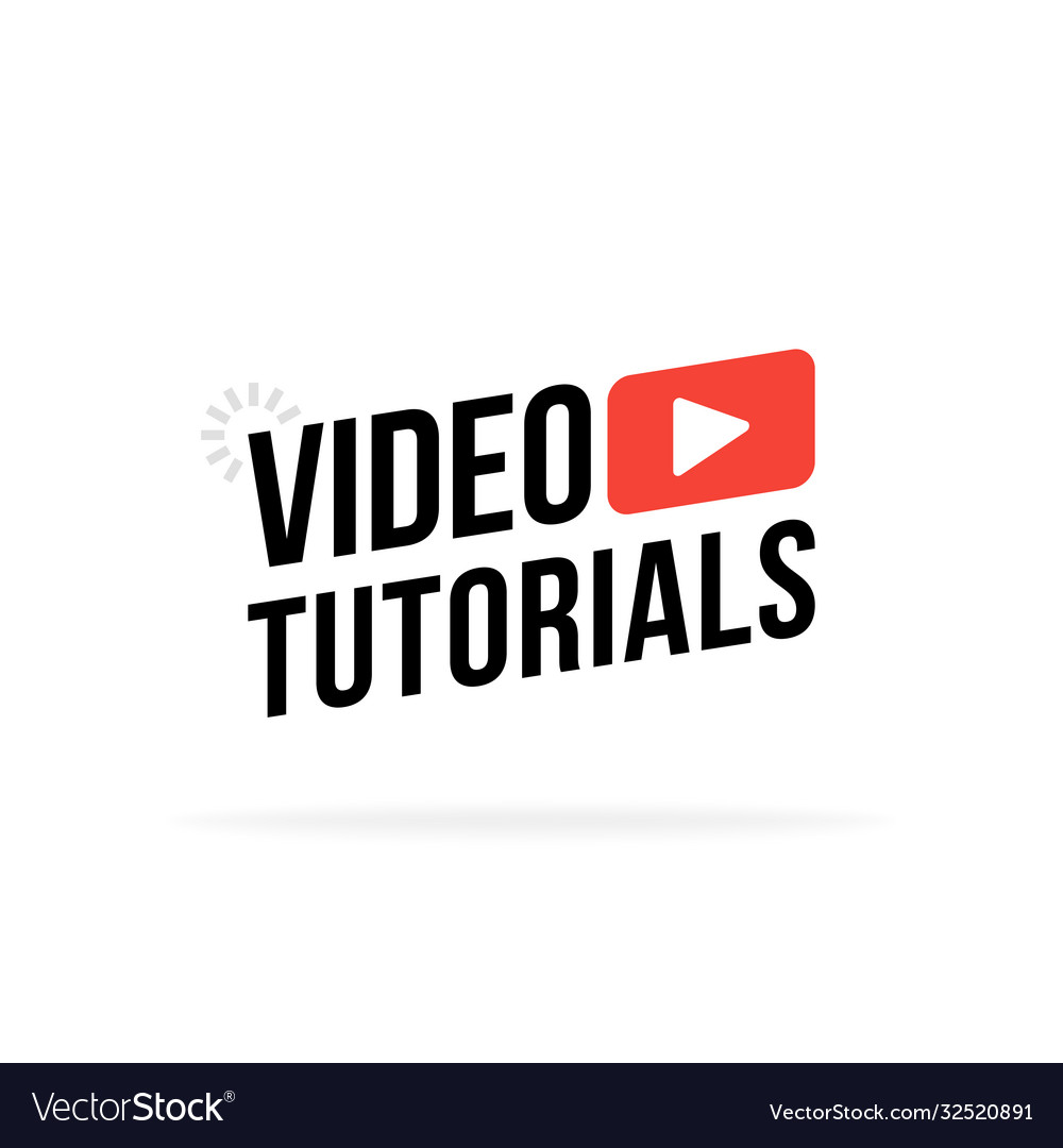 Video tutorial icon webinar training online Vector Image