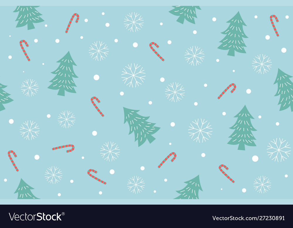 Winter christmas seamless pattern background Vector Image