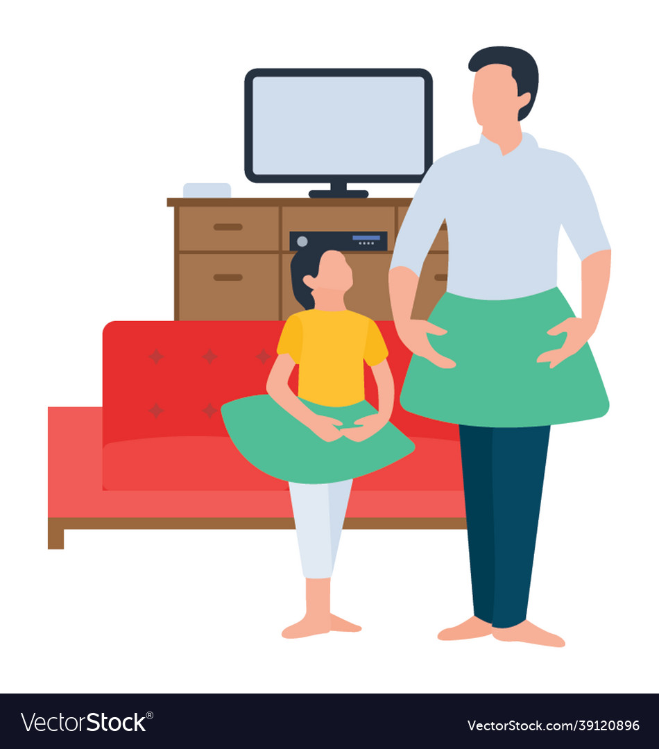 Dance practice Royalty Free Vector Image - VectorStock