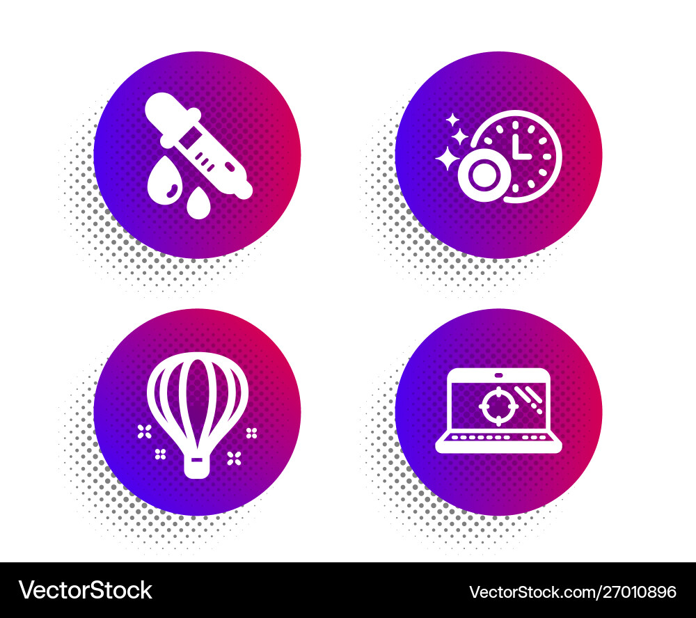 Dishwasher timer chemistry pipette and air Vector Image