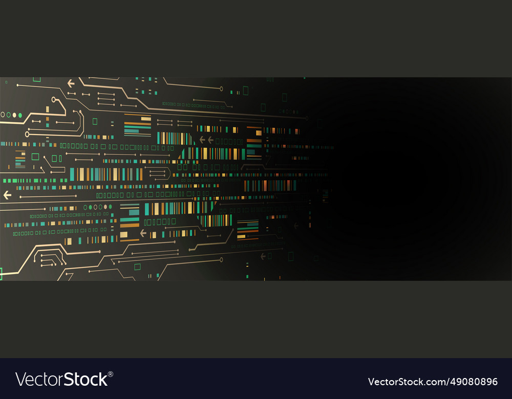 Hi-tech digital technology and engineering Vector Image