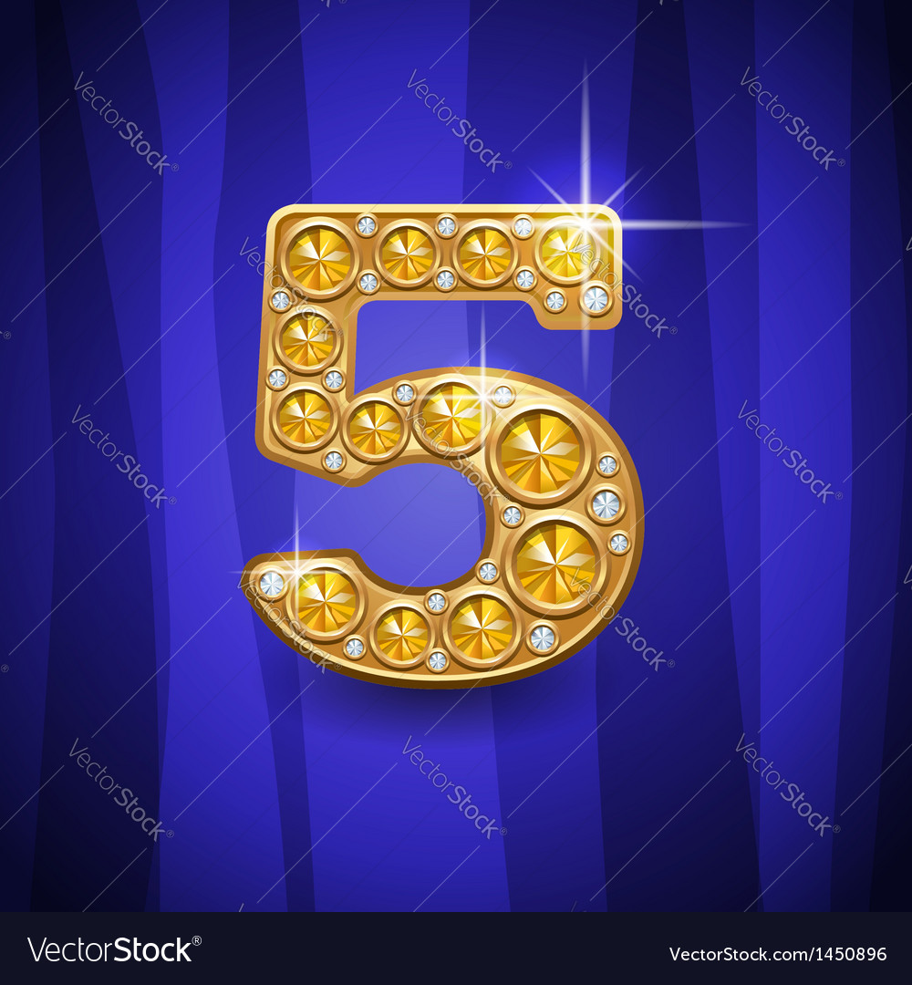 Number 5 Royalty Free Vector Image - VectorStock