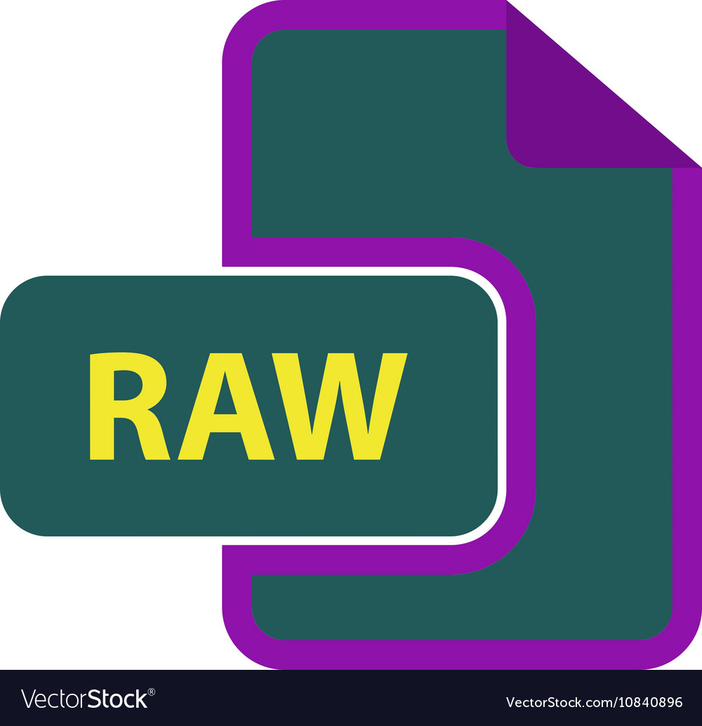 Raw icon Royalty Free Vector Image - VectorStock