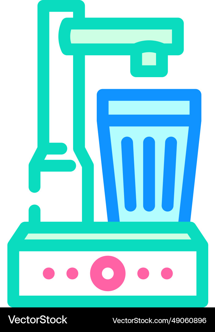 Smart water dispenser home color icon Royalty Free Vector