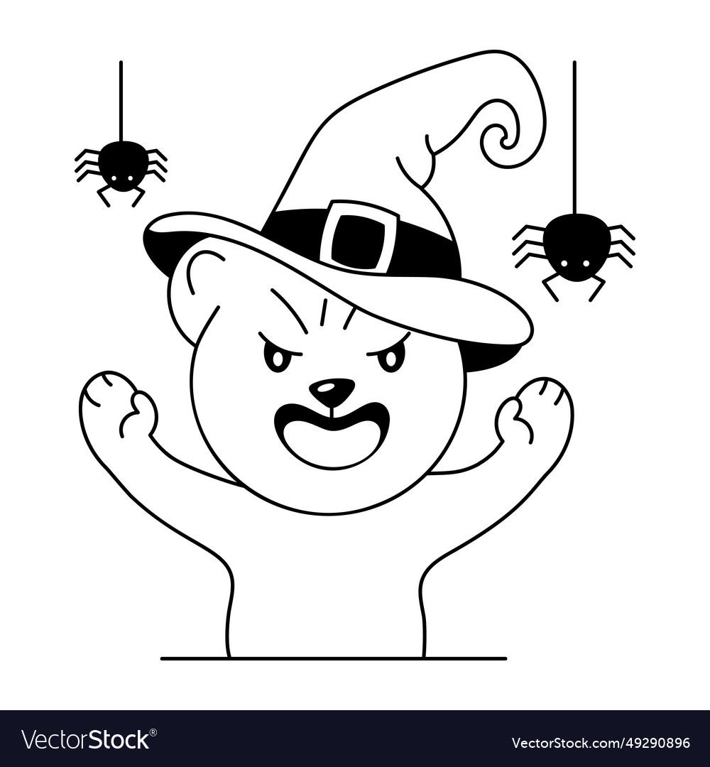 Wizard bear Royalty Free Vector Image - VectorStock