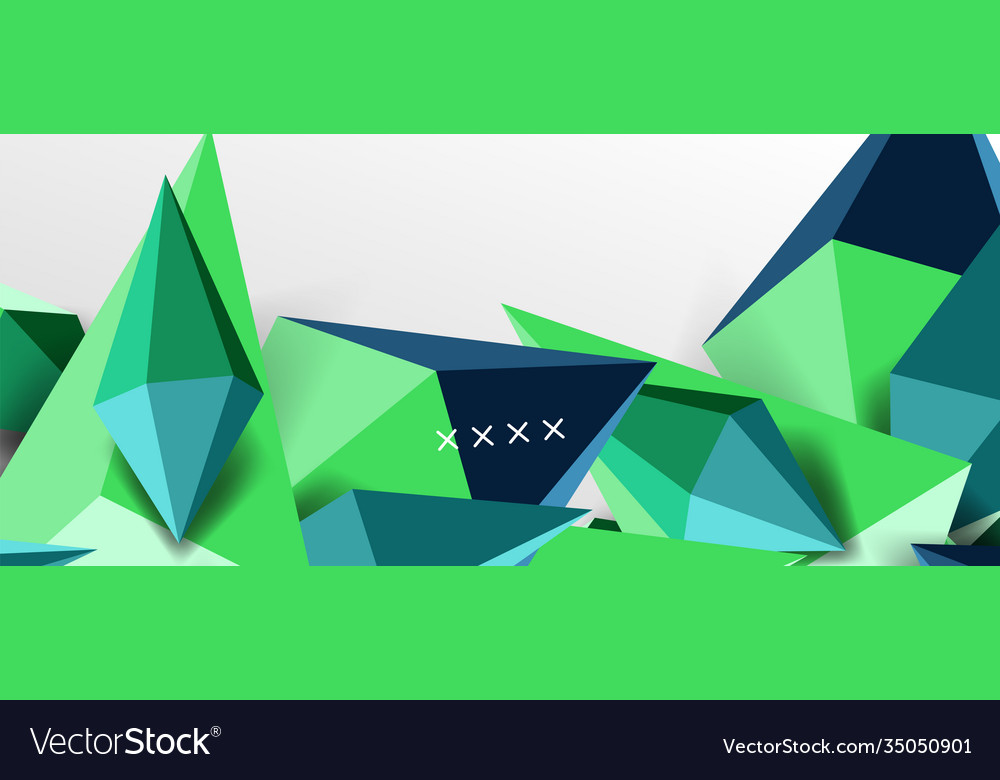 3d low poly abstract shape background Royalty Free Vector