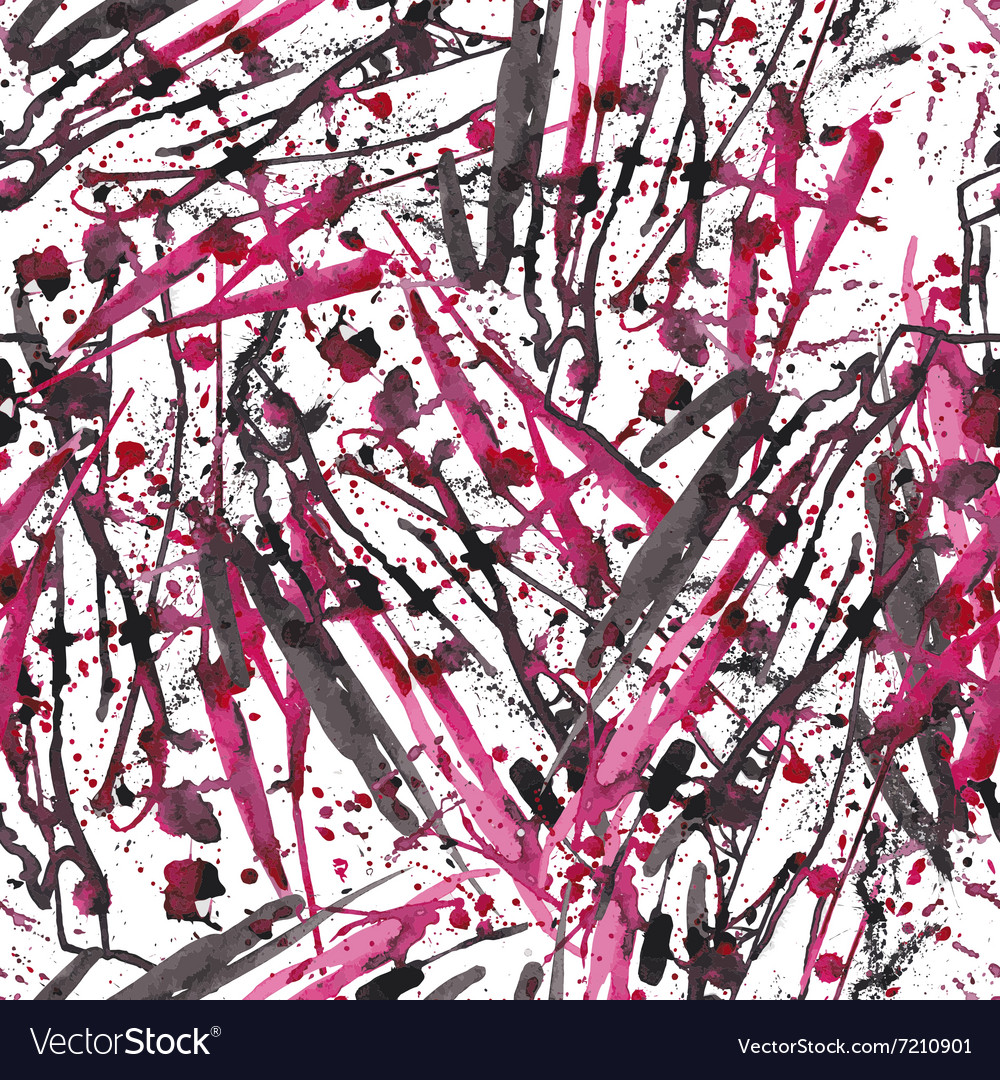 Abstract ink spots seamless pattern Royalty Free Vector