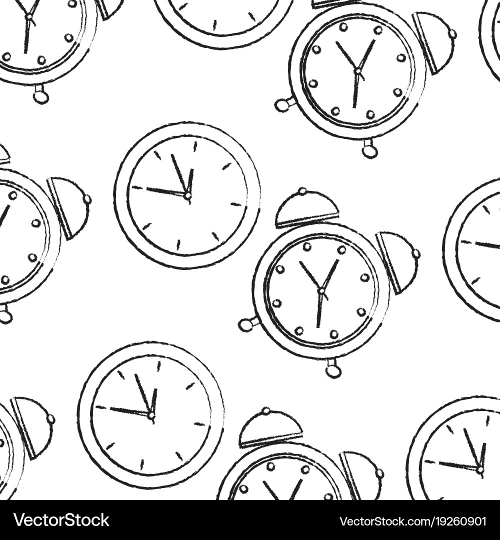 Business clock time alarm management seamless Vector Image