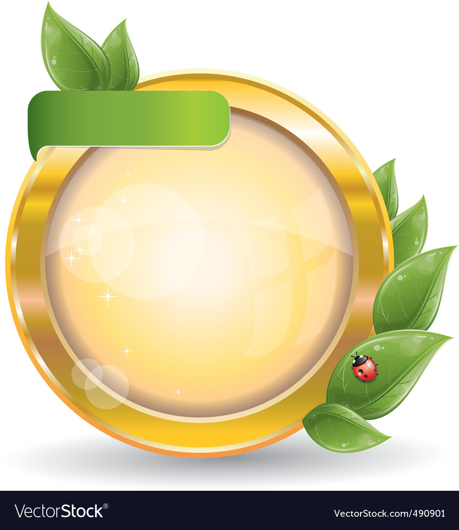 Gold circle Royalty Free Vector Image - VectorStock