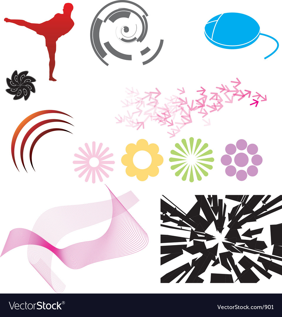 Graphic design elements Royalty Free Vector Image