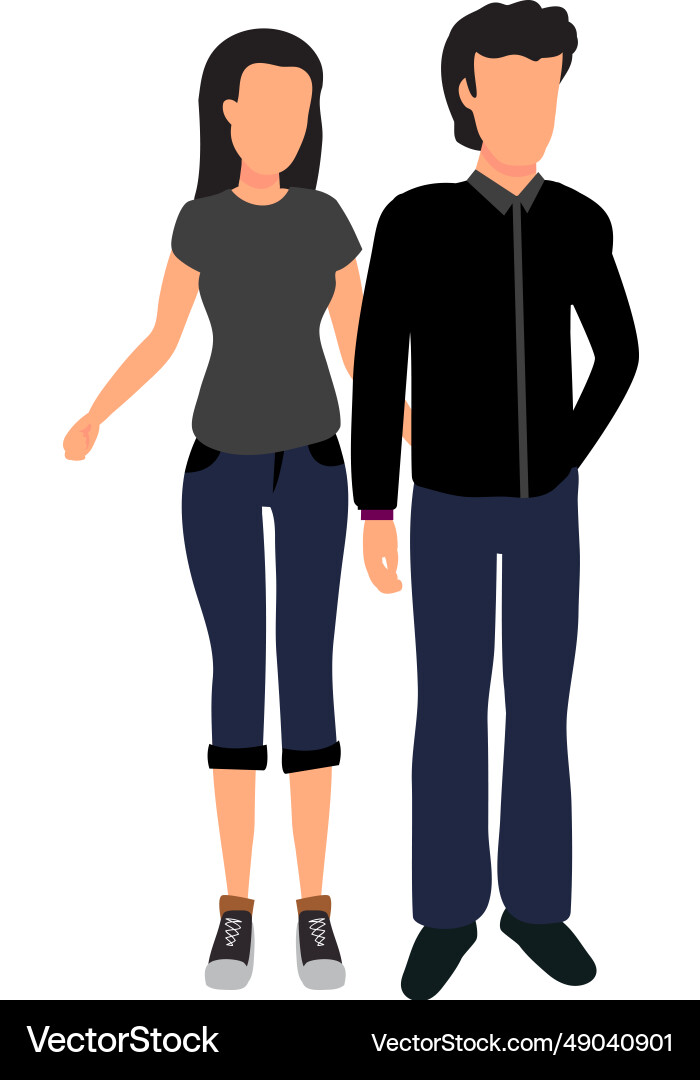 Image of lovely couple Royalty Free Vector Image
