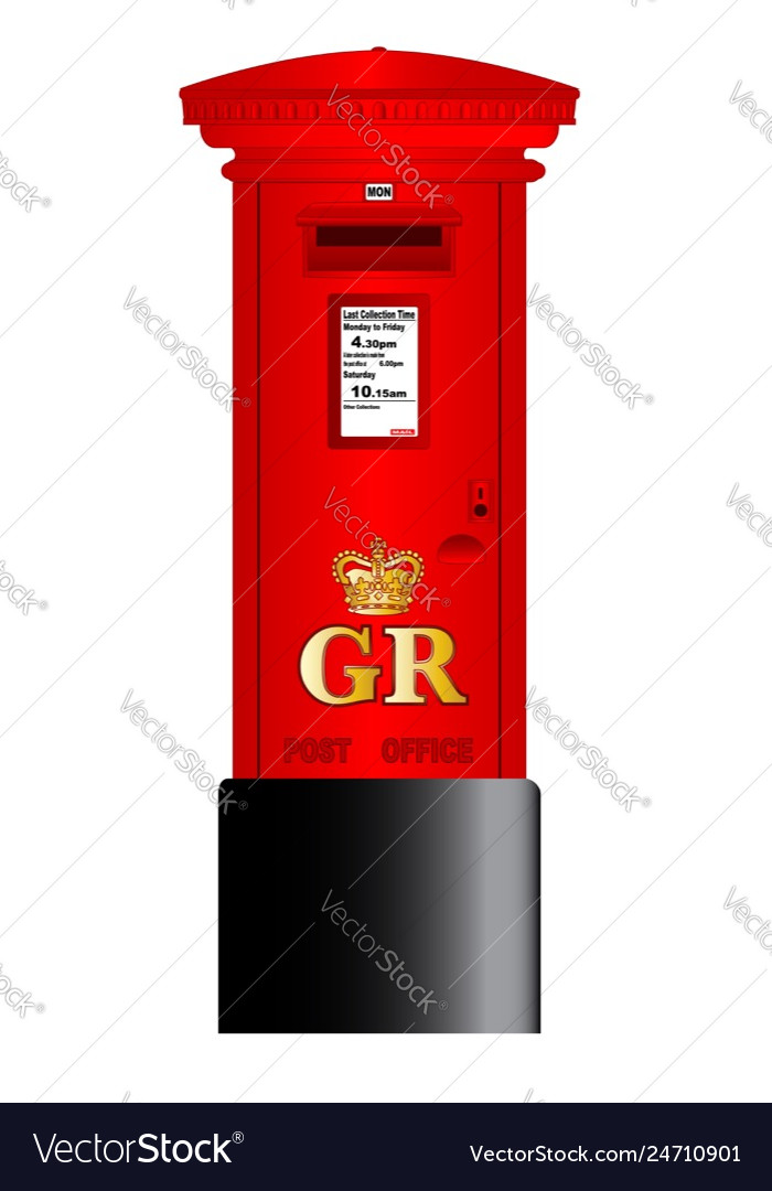Post box Royalty Free Vector Image - VectorStock
