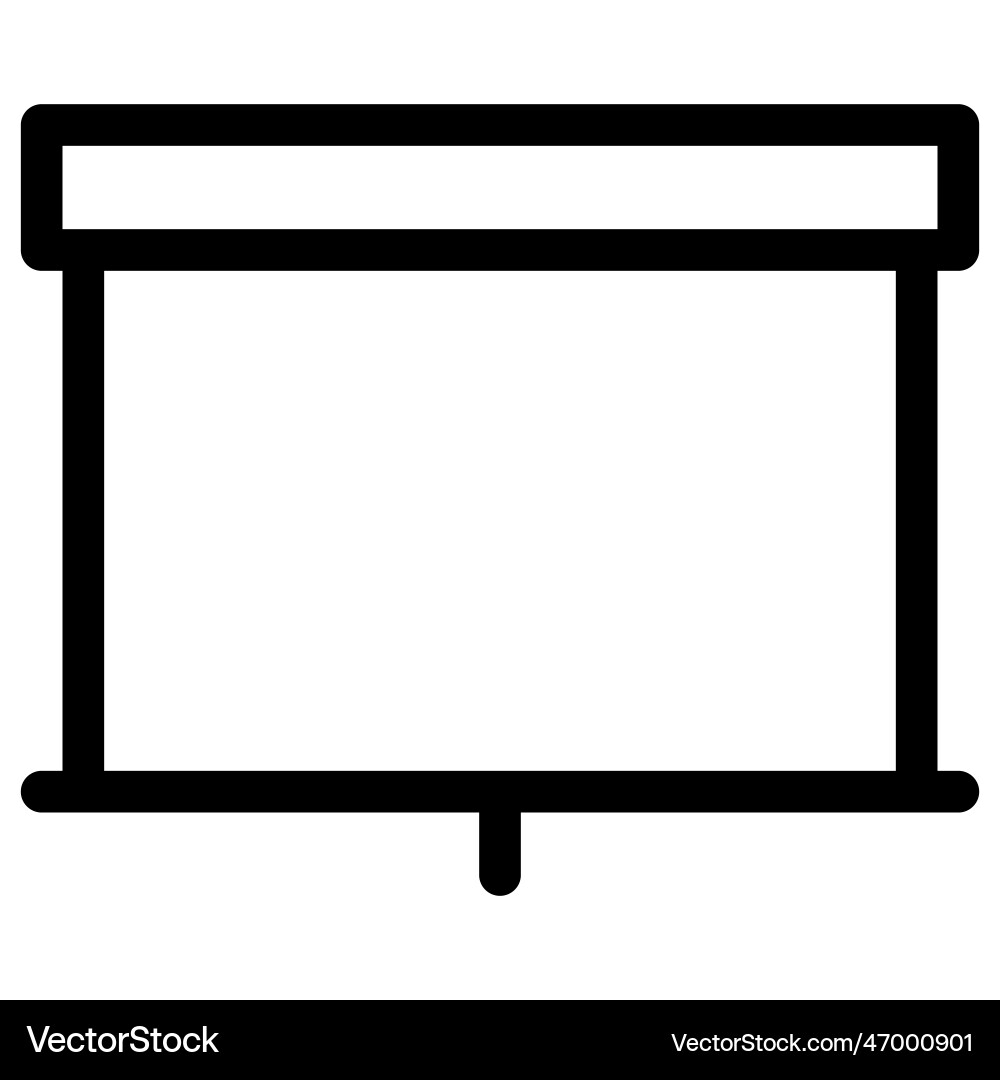 Wall-mounted projector for business meetings Vector Image