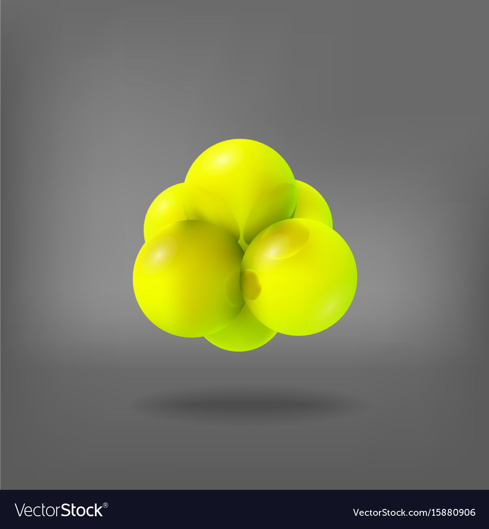 3d molecule structure Royalty Free Vector Image