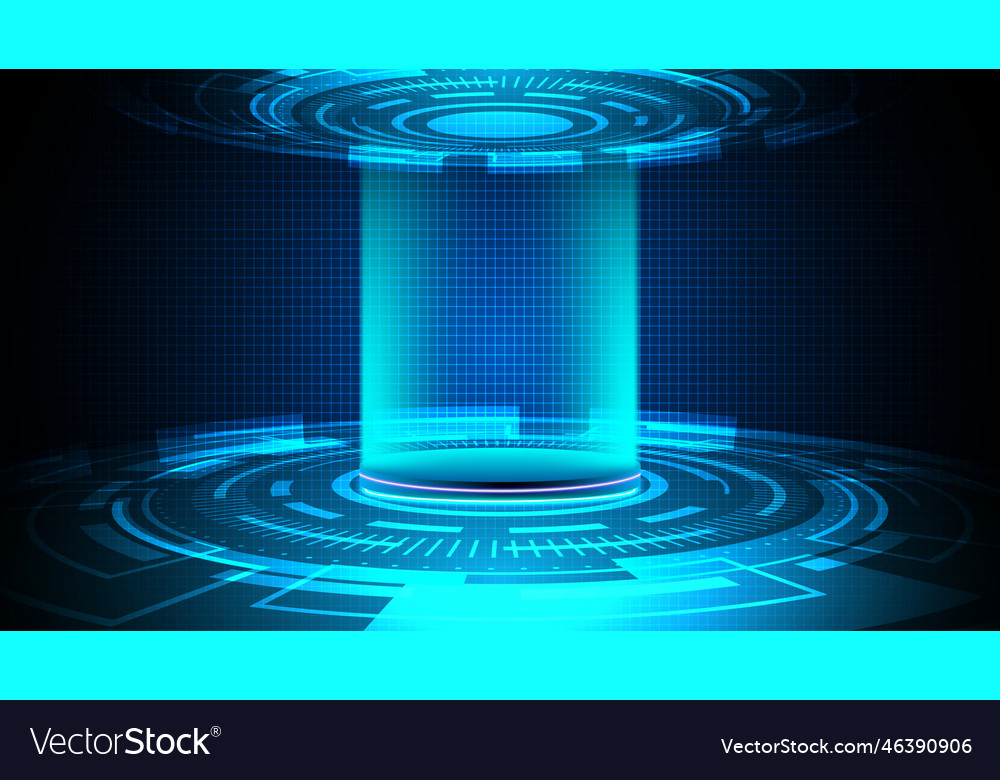 Abstract 3d realistic technology digital Vector Image Abstract 3d realistic technology digital Vector Image