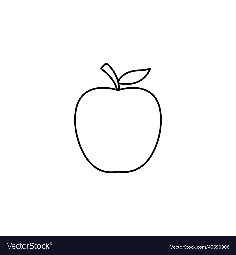 Apple logo Royalty Free Vector Image - VectorStock