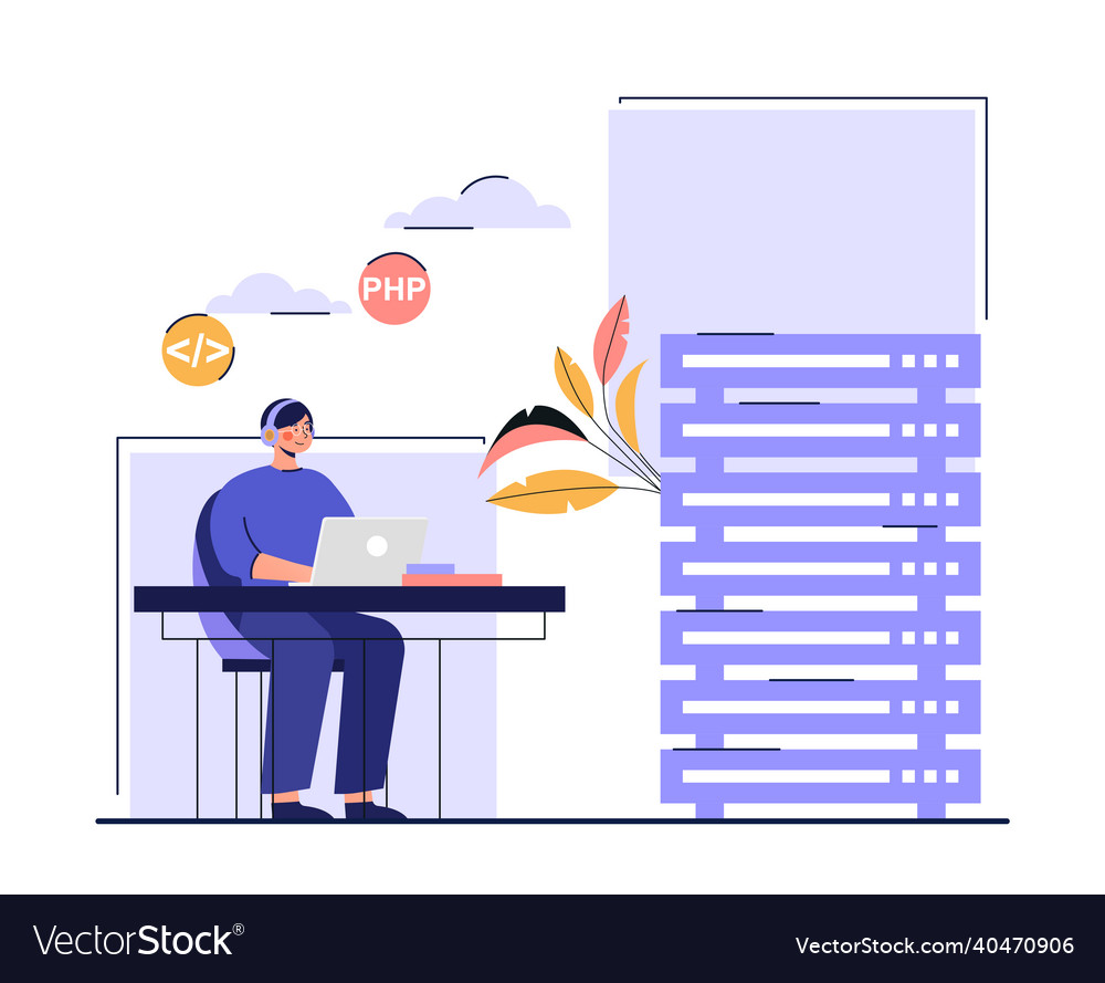 Big data application Royalty Free Vector Image