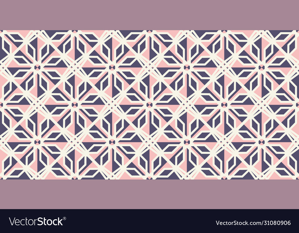 Border arabic pattern Royalty Free Vector Image