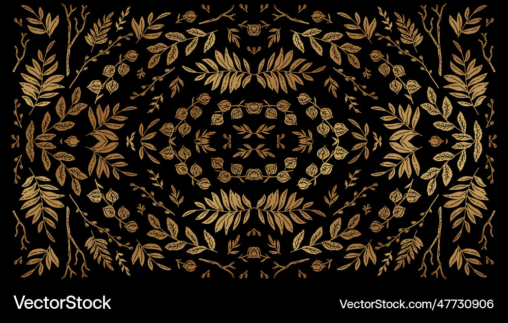 Golden art decoration luxury Royalty Free Vector Image