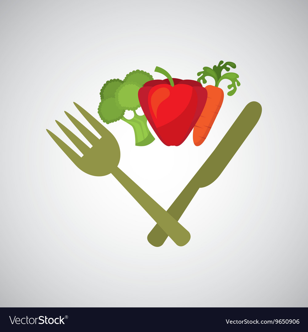 Healthy food organic product isolated icon design Vector Image