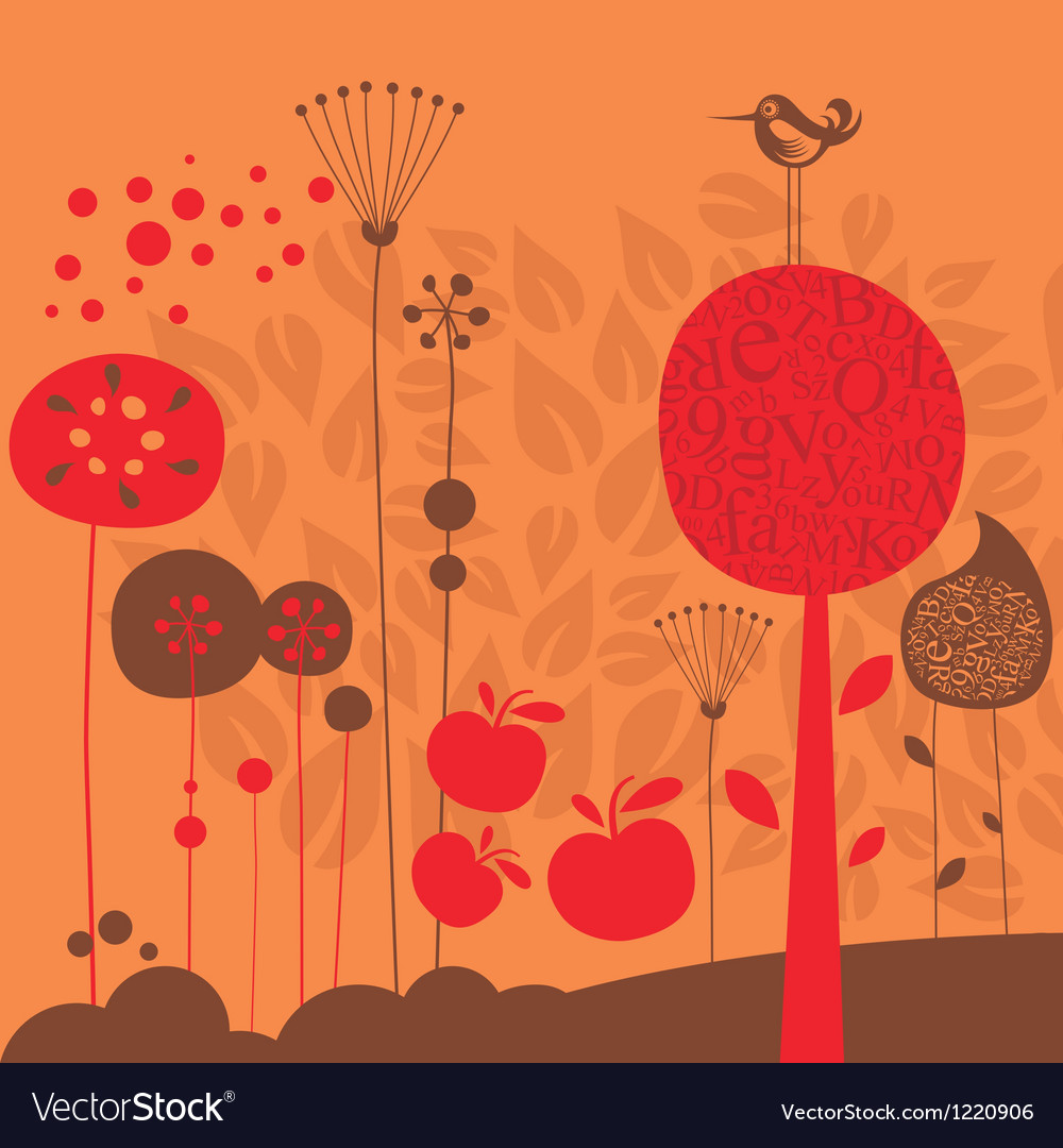 Late Fall Royalty Free Vector Image - VectorStock