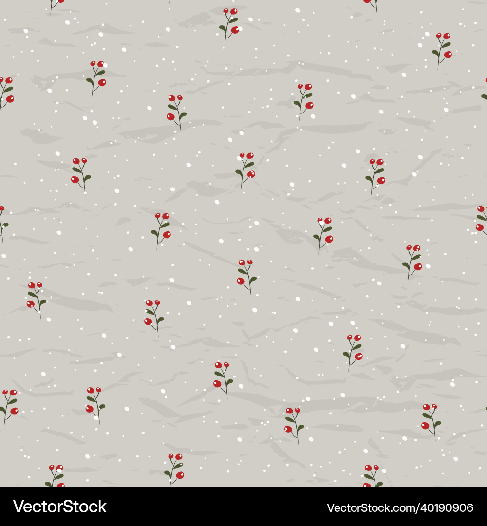 Vintage christmas seamless texture from new Vector Image