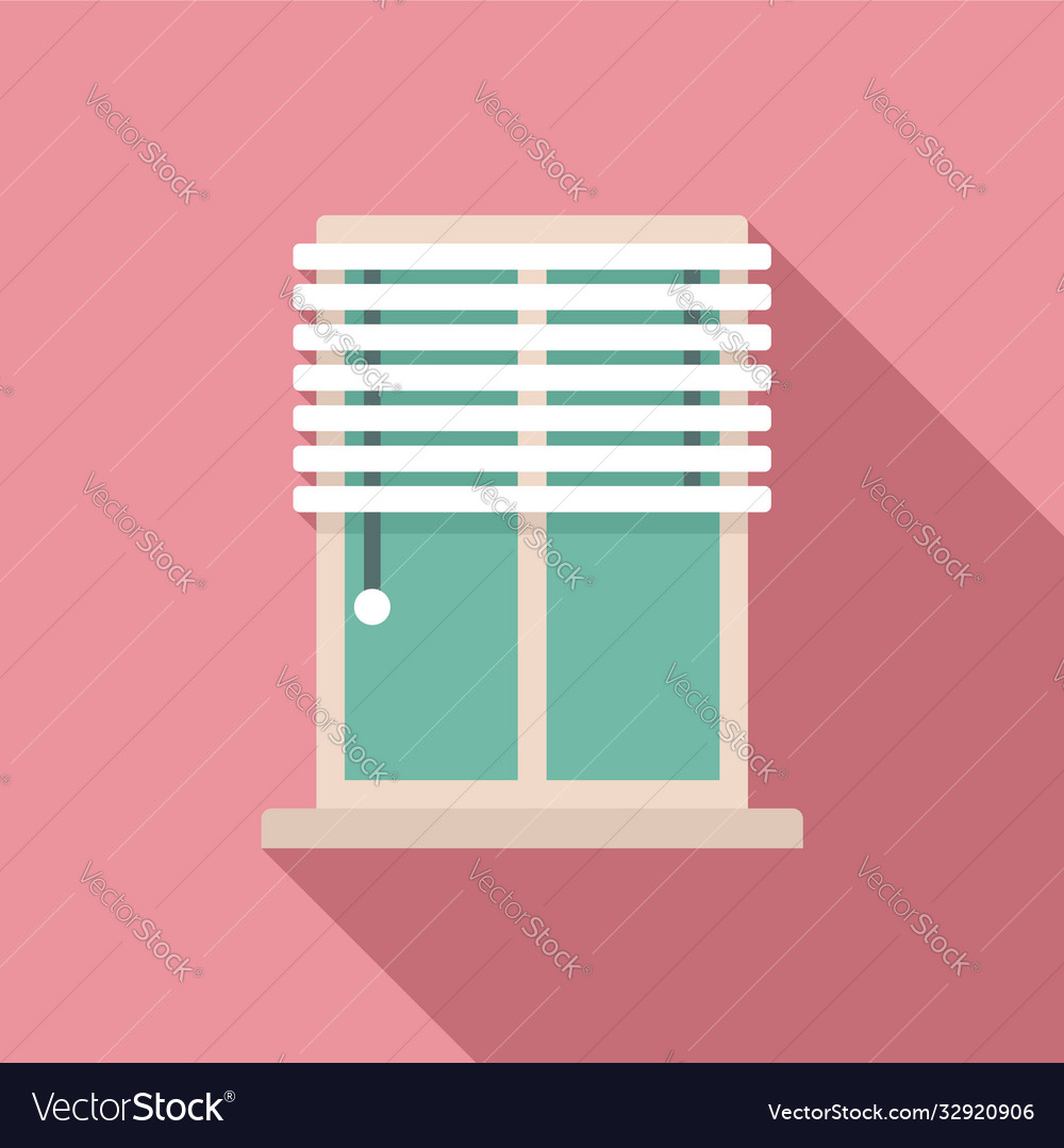 Window installation icon flat style Royalty Free Vector