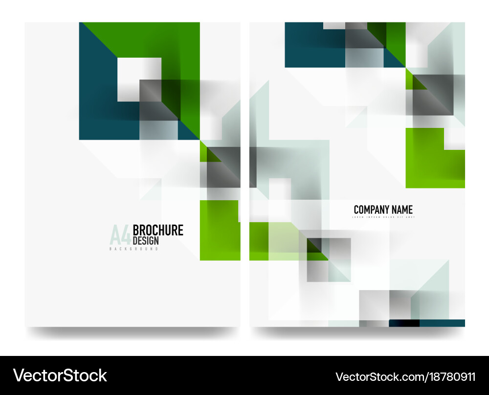 Business brochure cover layout flyer a4 template Vector Image