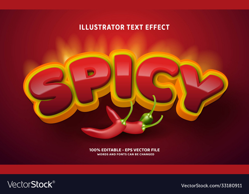 Editable text style effect typography template Vector Image