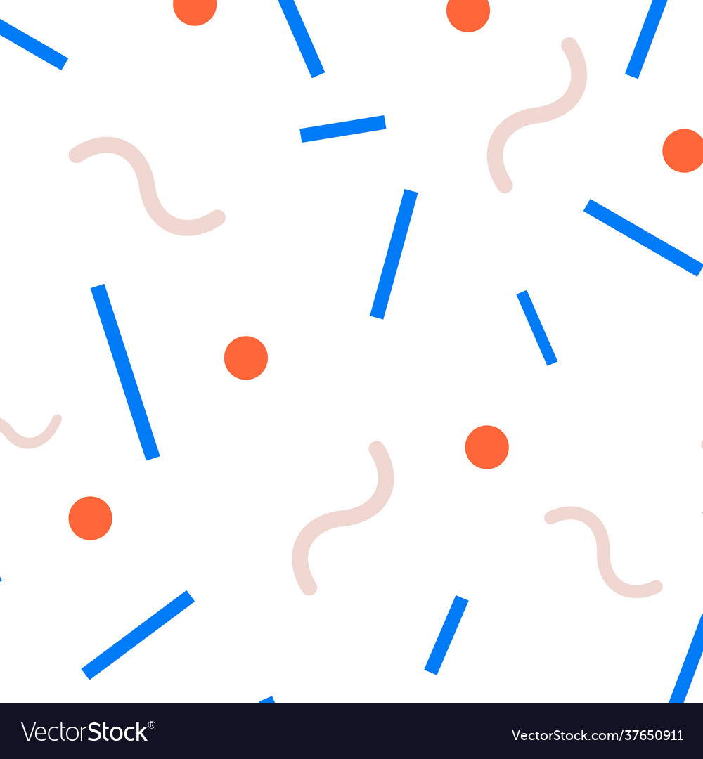 Memphis pattern background Royalty Free Vector Image