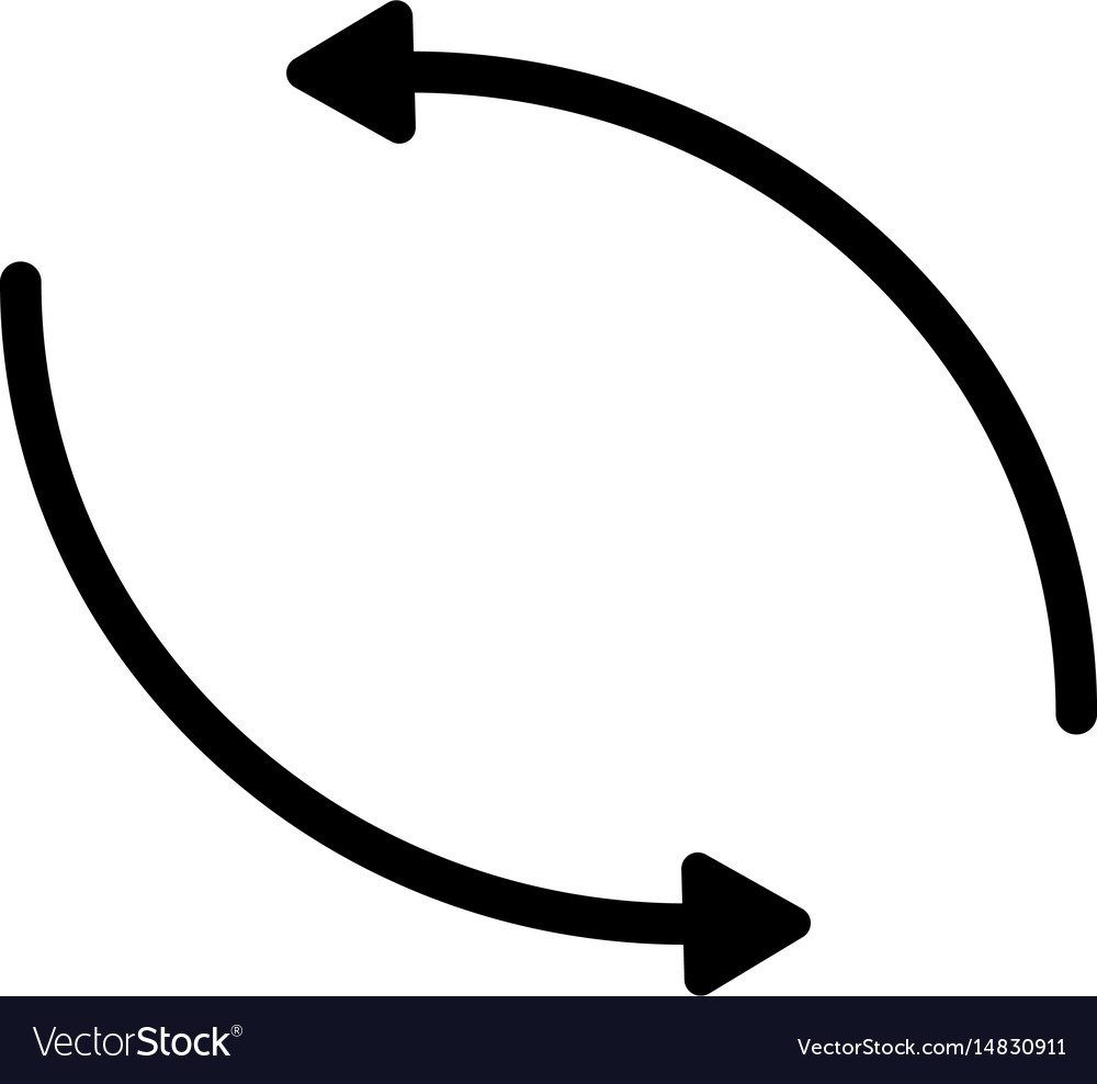 Refresh arrows icon Royalty Free Vector Image - VectorStock