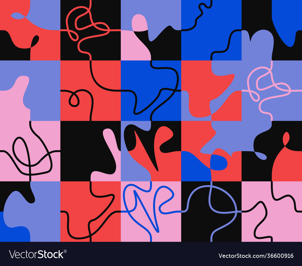 Abstract linear pattern made with seamless thin Vector Image