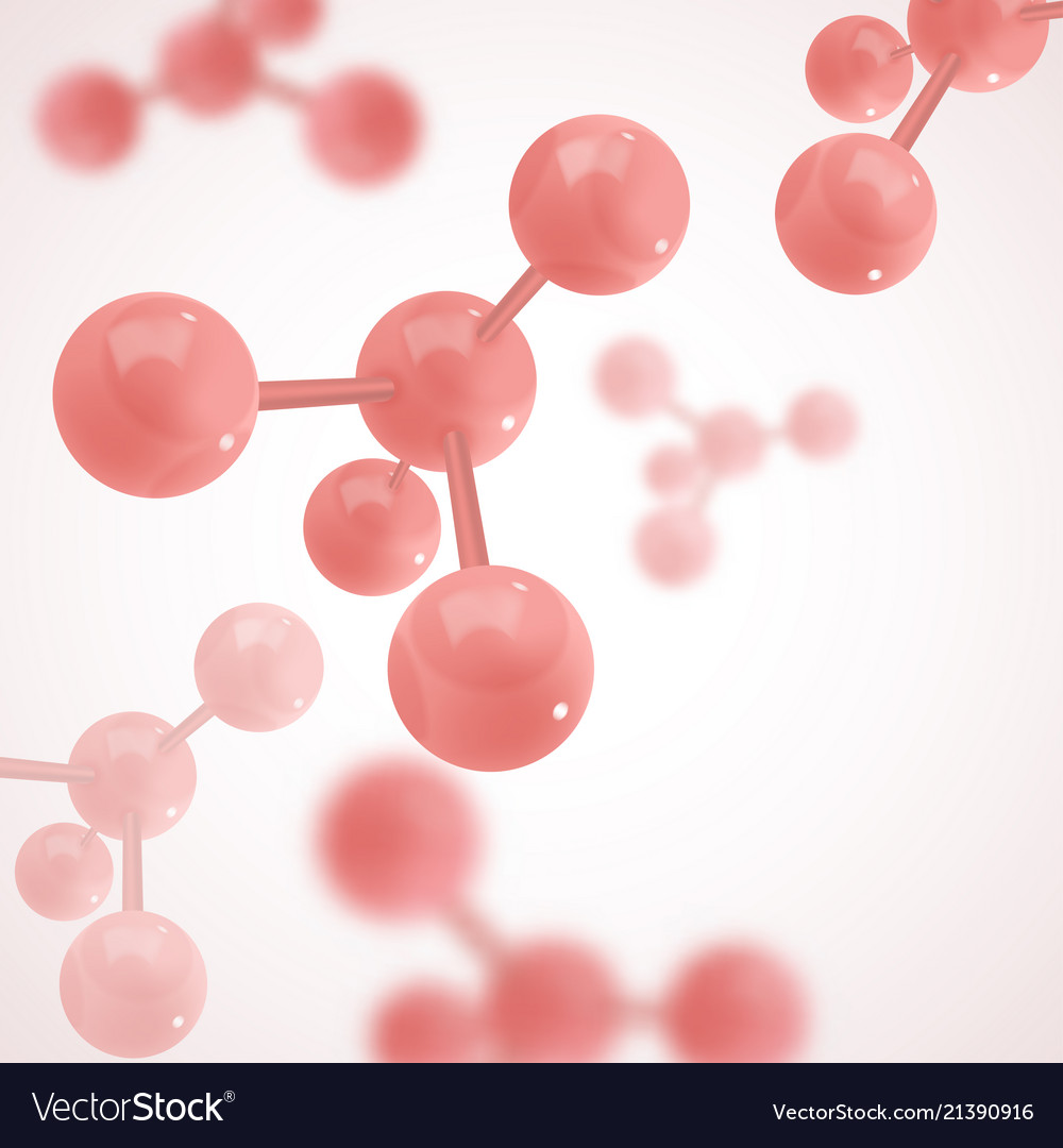 Abstract molecules design molecular structure Vector Image