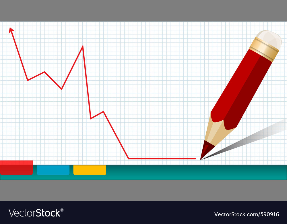 Business graph Royalty Free Vector Image - VectorStock