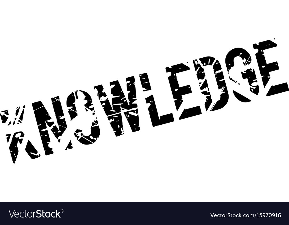 Knowledge rubber stamp Royalty Free Vector Image