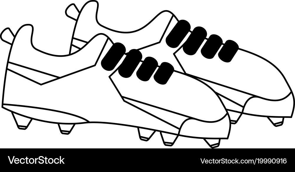 Soccer sport shoes Royalty Free Vector Image - VectorStock