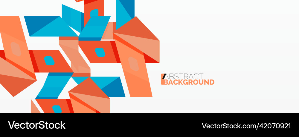 Abstract line and triangle background creative Vector Image