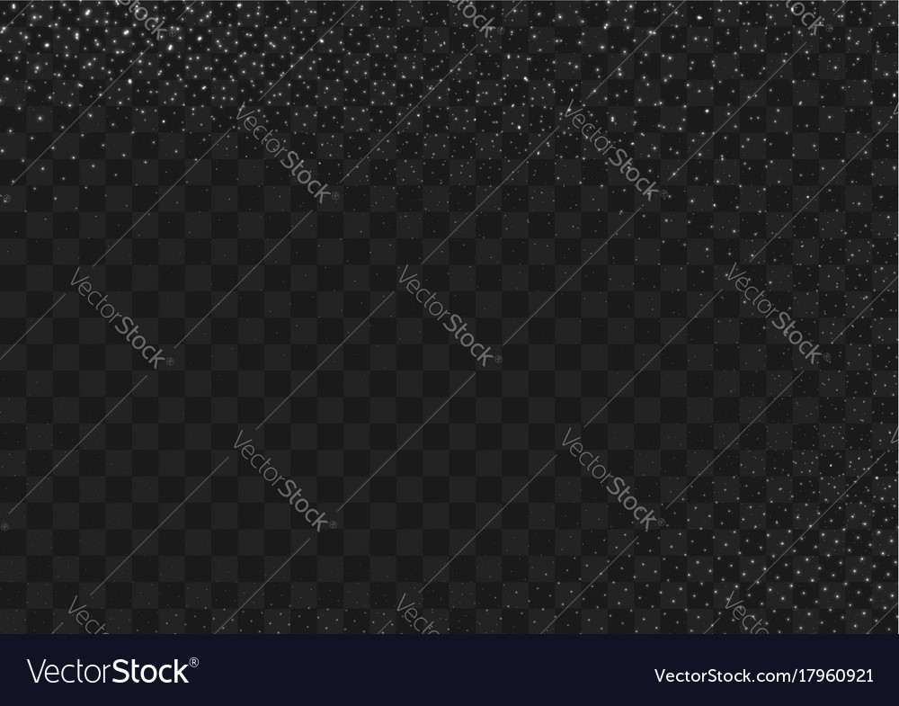 Abstract transparent starry layout template Vector Image