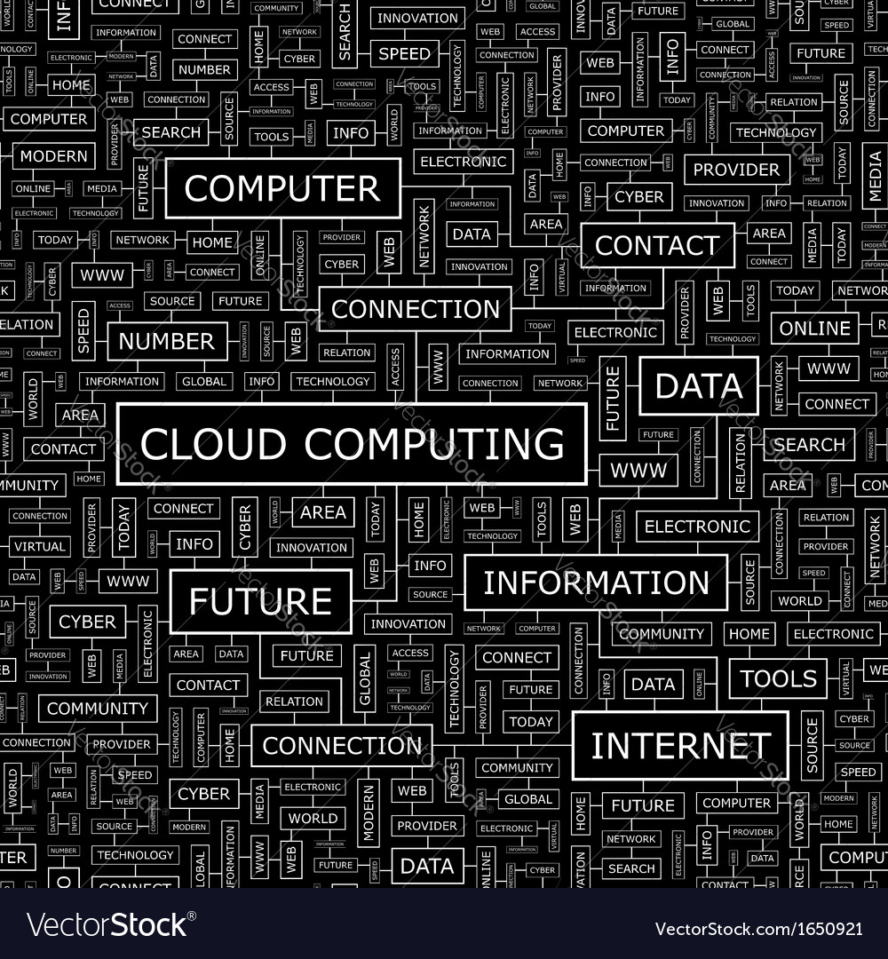 Cloud computing Royalty Free Vector Image - VectorStock