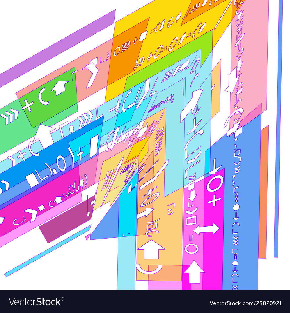Colored corner Royalty Free Vector Image - VectorStock