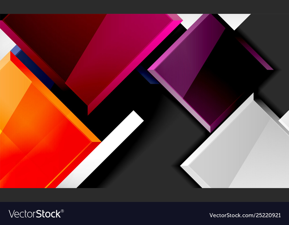 Colorful square and rectangle blocks background Vector Image