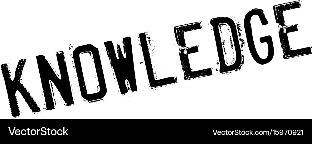 Knowledge rubber stamp Royalty Free Vector Image