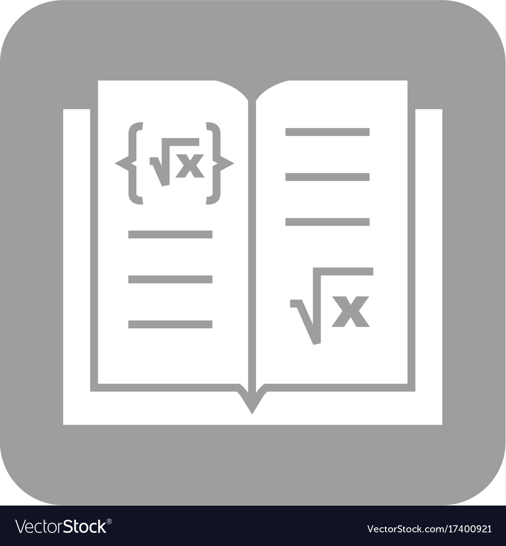 Math book i Royalty Free Vector Image - VectorStock